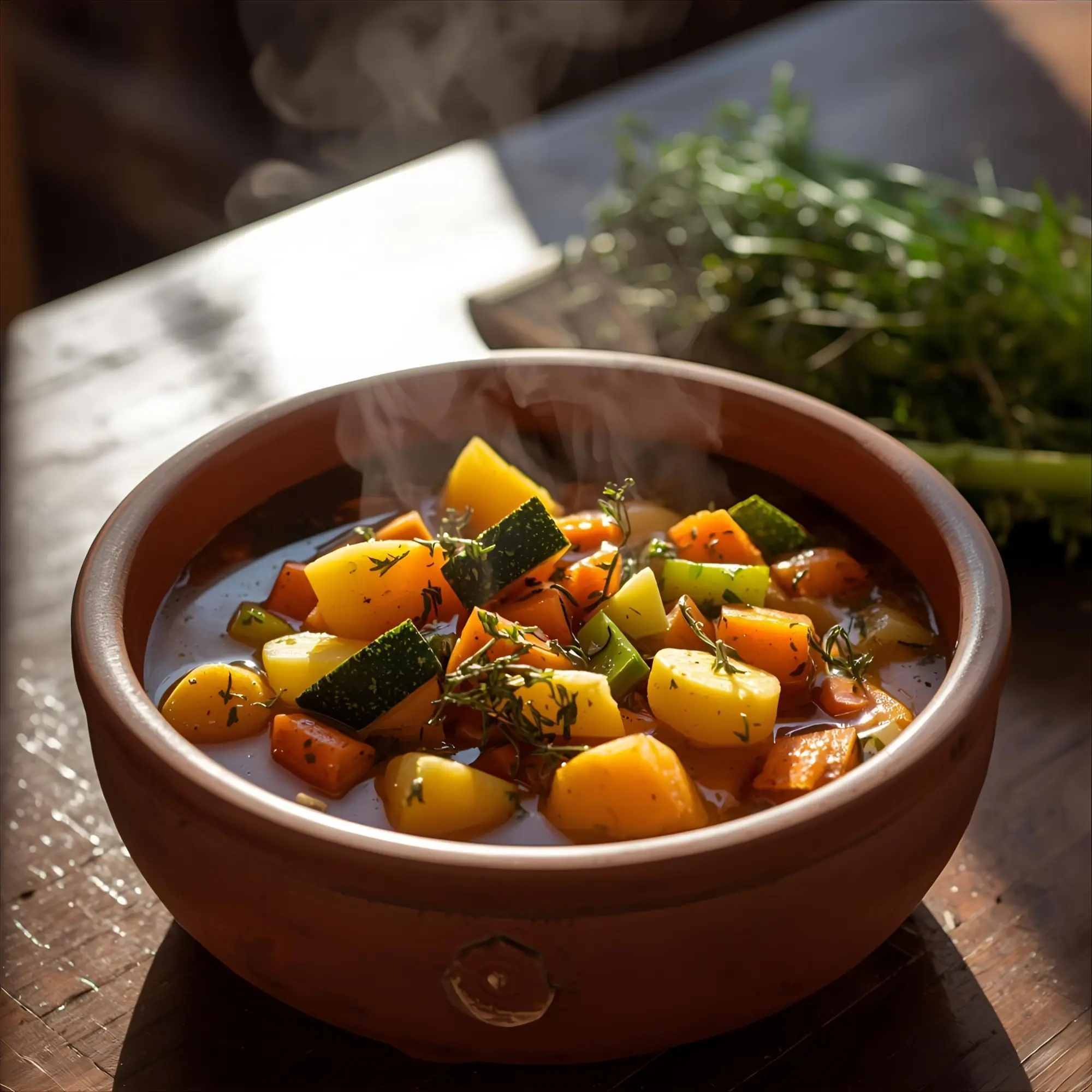 Ragoût de légumes frais de la ferme